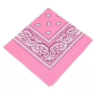 boolavard - Cowboy Bandanas with Original Paisley Pattern (Pink)