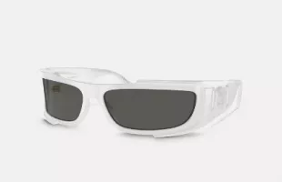 Versace - White Shield Medusa Biggie Sunglasses