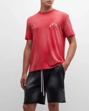 Amiri - Red Vintage College T Shirt