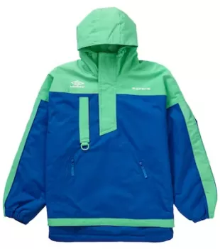 Supreme - x Umbro Blue & Green Anorak Jacket