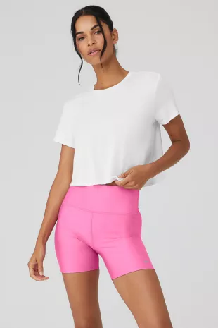 Alo Yoga - Cropped All Day Short Sleeve