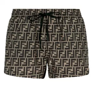 Fendi - Brown FF Swim Shorts