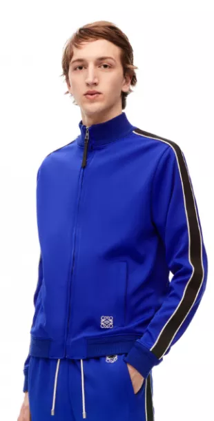 Loewe - Royal Blue & Black Stripe Track Jacket