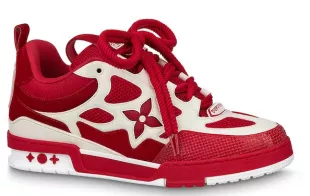 Louis Vuitton - Red LV Skate Sneakers