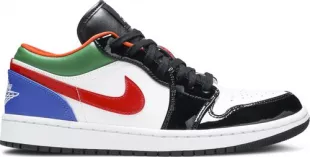Nike - Air Jordan 1 Low Multi Color Sneakers