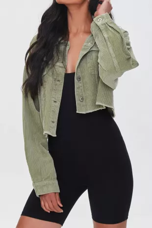 Forever 21 - Corduroy Flap-Pocket Jacket