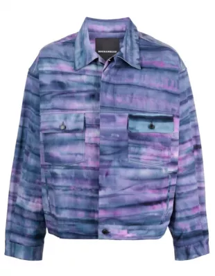 Rochambeau - Purple Tie Dye Shirt Jacket