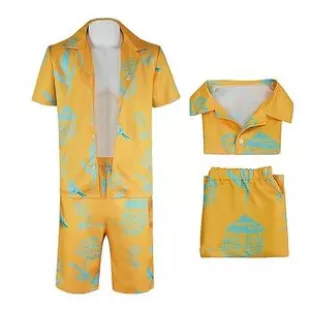 Ken Costume Beach Suit Movie 2023 Barbie Hawaiian Sets Halloween Ken ...