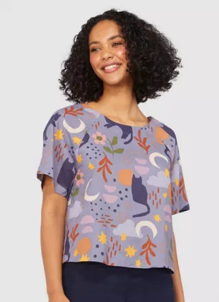 princess - Highway Moonlight Cats Top