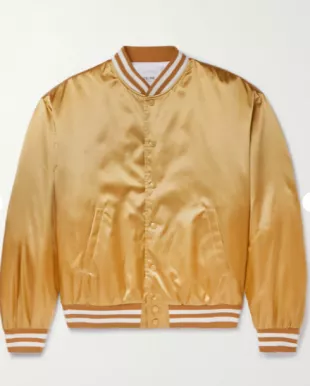 Celine Homme - Teddy Embellished Appliquéd Satin Bomber Jacket