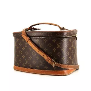 Louis Vuitton - Cannes Vanity Case in Monogram Canvas and Natural Leather