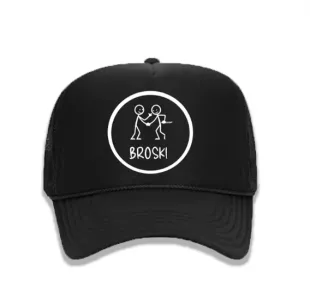 merch - Broski Black Trucker Hat