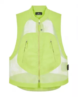 Stone Island - Neon Yellow Mesh Vest