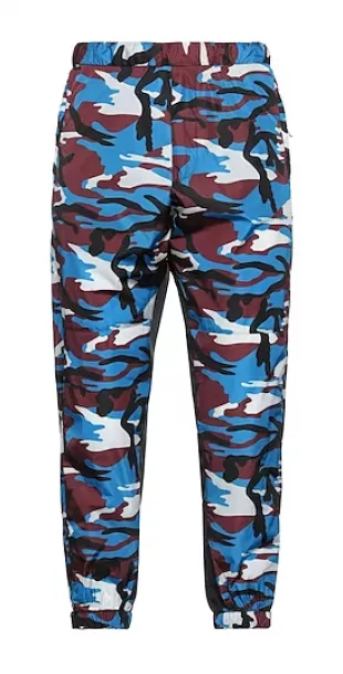 Prada - Blue & Burgundy Camo Trackpants