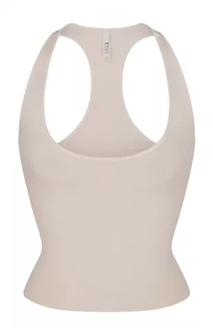 skims - New Vintage Racer Cropped Tank in Stone