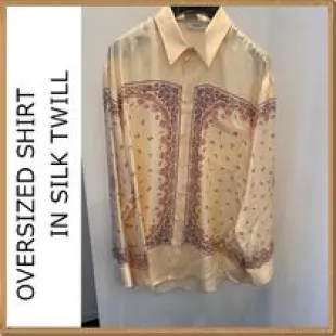 Celine - Oversized Shirt in Silk Twill