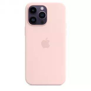 Apple - Iphone Silicone Case with Magsafe Chalk Pink