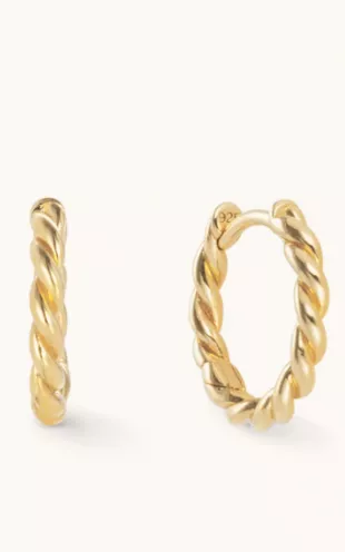 Spells of Love - Medium Twist Hoop Earrings