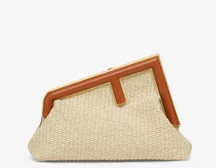 Fendi - First Small Raffia Beige