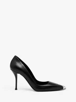 Alexander McQueen - Women's Punk Pump In Black/Silver