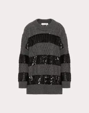 Valentino - Embroidered Wool Sweater