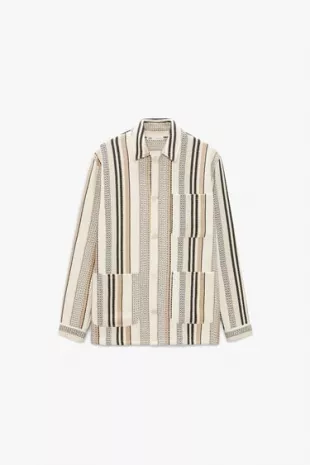 Zara - Textured Striped Top