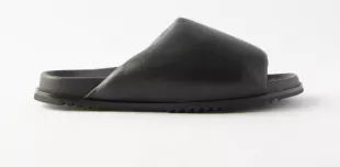 Rick Owens - Black Puffer Granola Slides