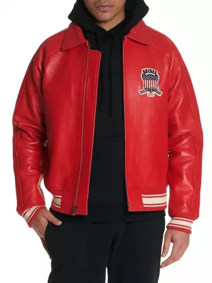 avirex - Red Leather Icon Jacket