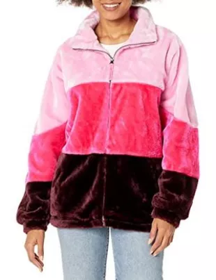Ugg - Elaina Colorblock Faux Fur Coat
