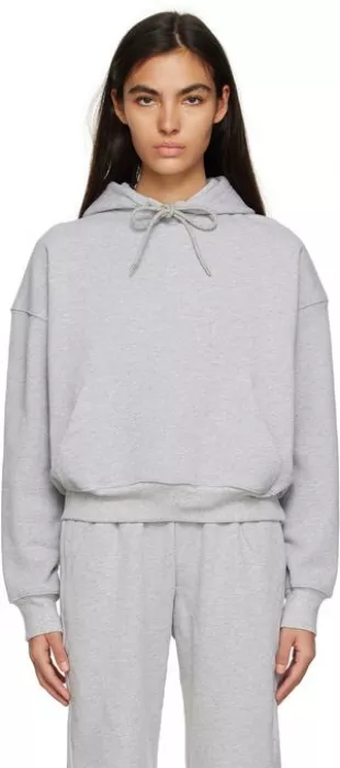 Wardrobe.Nyc - Gray Drawstring Hoodie