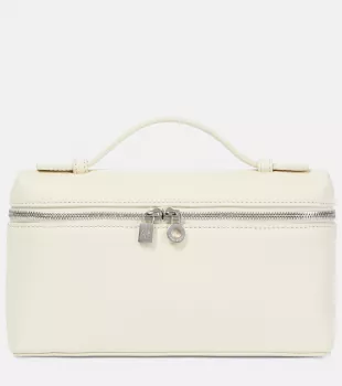 Loro Piana - Extra Pocket L19 Leather Crossbody Bag in White