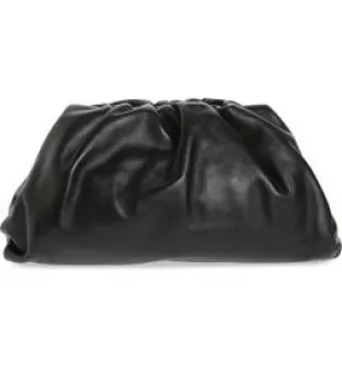 Bottega Veneta - The Pouch Gathered Leather Clutch