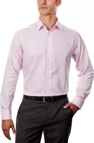 movieoutfitideas - John­ny Eng­lish Rowan Atkin­so Pink shirt
