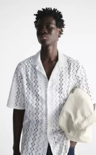 Zara - Cut Work Embroidery Shirt