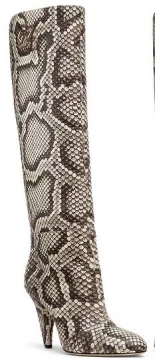 Fendi - Karligraphy Brown Python Boots