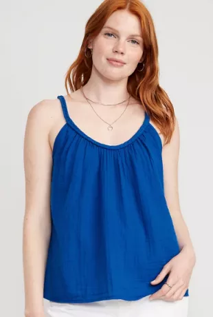 Old Navy - Sleeveless Braided-Strap Top in Tanzanite