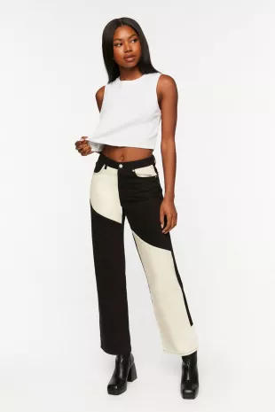 Forever 21 - 90s Colorblock Jeans