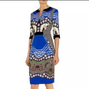 Etro - Multi Print V Neck Dress