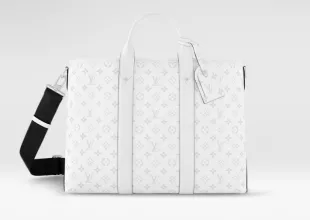 Louis Vuitton - White Monogram Weekend Tote