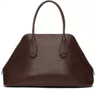 The Row - Burgundy Oversized Devon Bag