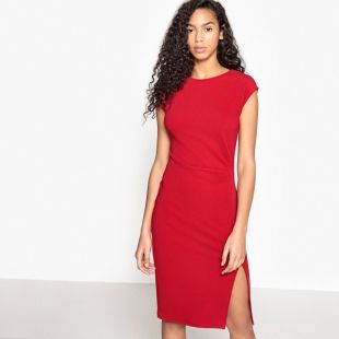 La Redoute - Robe tailleur, fendue en bas et zippée dos