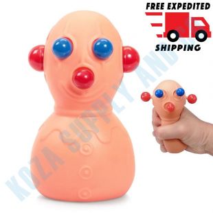 Squeeze Stress Relief Toy PANIC PETE Anxiety Reliever Eye Pop Out ...