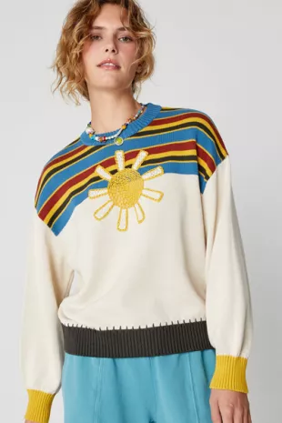 Back Beat Co. - Organic Cotton Sun Crew Neck Sweater
