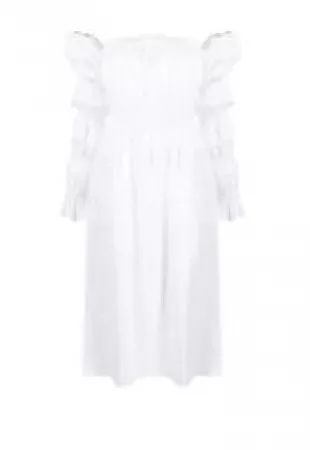 sleeper - Michelin Off-shoulder Midi Dress