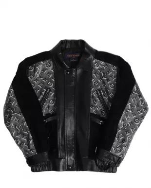 Louis Vuitton - Cropped Monogram Leather Jacket