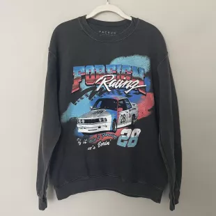 pacsun - Grey Racing Sweatshirt