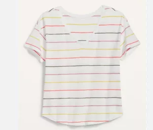 Old Navy - Loose Slub Knit Easy V Neck Tee