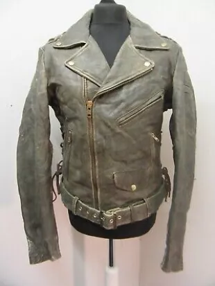 iXS - VINTAGE 80'S IXS HEAVY ROCKERS LEATHER MOTORCYCLE CHOPPER JACKET ...