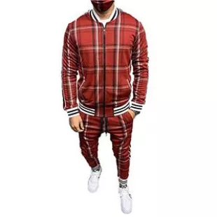 Crazynekos - Hip Hop Tracksuit 2 Piece Casual Pants Jacket Sweatsuit ...