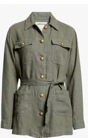 L'agence - Jamila Linen Utility Jacket